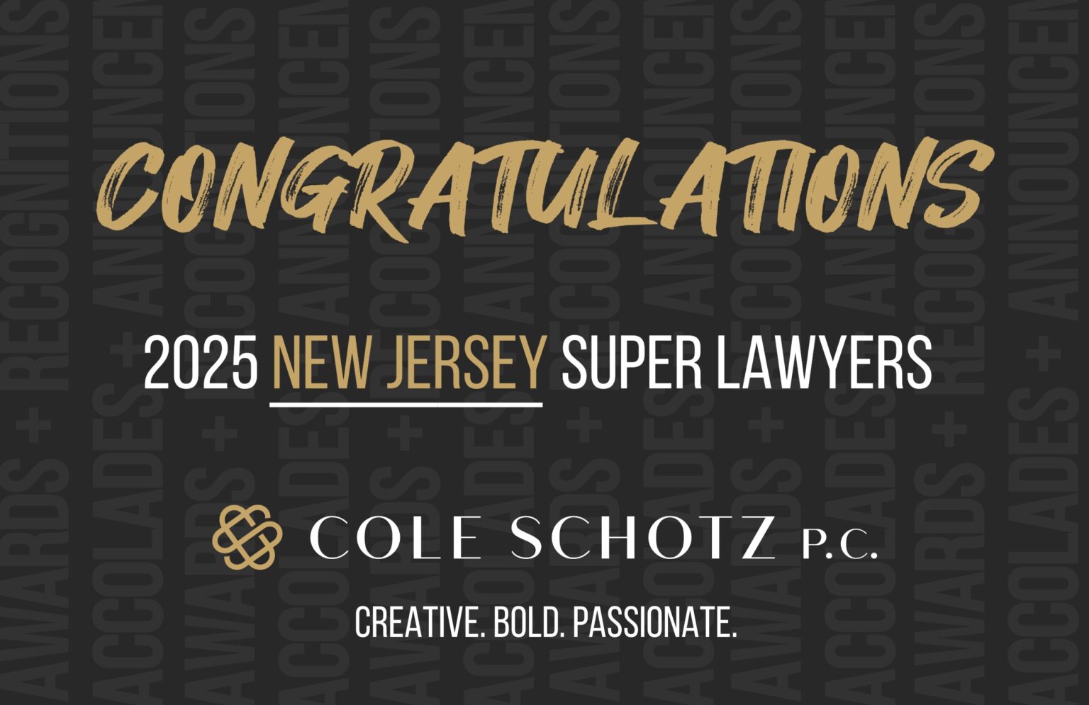 18 Cole Schotz Attorneys Recognized in 2025 New Jersey Super Lawyers List | Cole Schotz